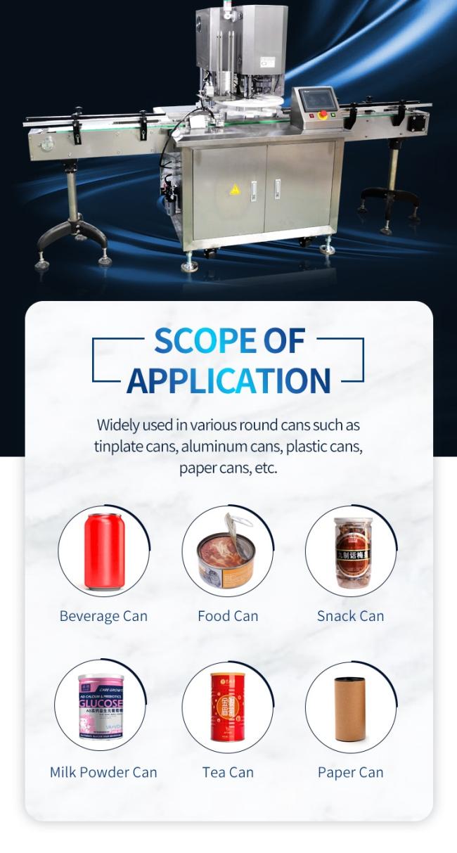 Bottle Drinks Cap Packing Continuous Band Sealer Small Can Sealing Machine Bottle Capping Chuck