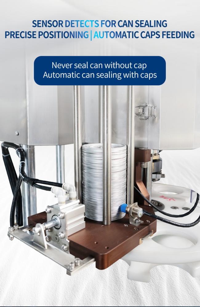 Bottle Drinks Cap Packing Continuous Band Sealer Small Can Sealing Machine Bottle Capping Chuck