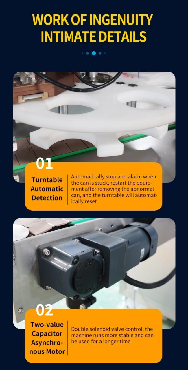 Bottle Drinks Cap Packing Continuous Band Sealer Small Can Sealing Machine Bottle Capping Chuck