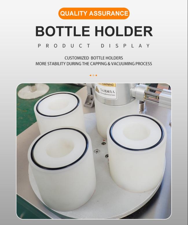 Manual Rotary Four Heads PET Bottle Twist Off Lug Vacuum Capping Machine Cap Retorquer Machine