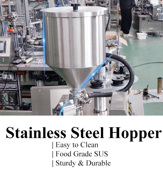 Semi Automatic Sunscreen Tubes Filling Sealing Machine Hair Conditioner PP Soft Plastic Tube Filler
