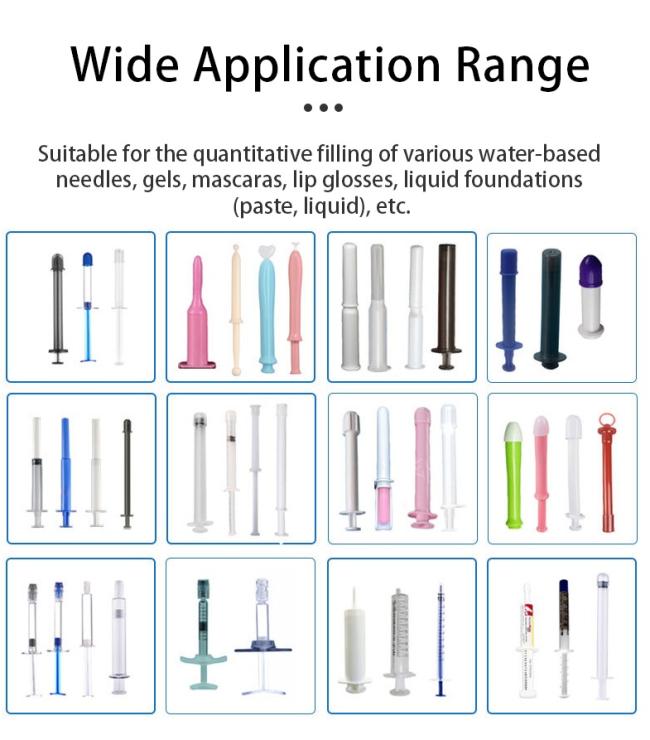 Plastic Dental Gel disposable Mini Oil Prefilled Syringe Small Scale Bottle Filling Machine