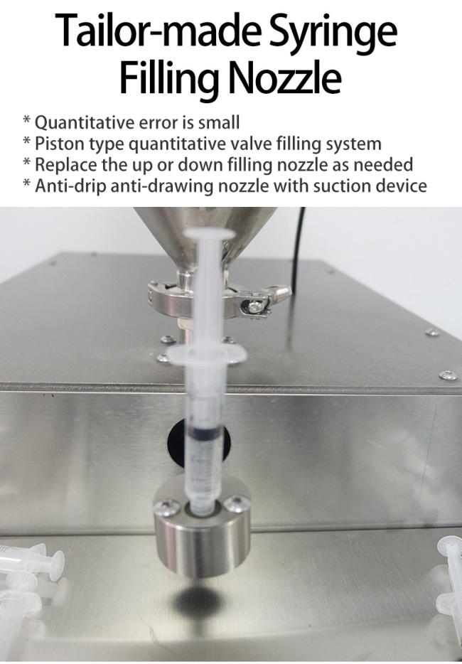 Plastic Dental Gel disposable Mini Oil Prefilled Syringe Small Scale Bottle Filling Machine