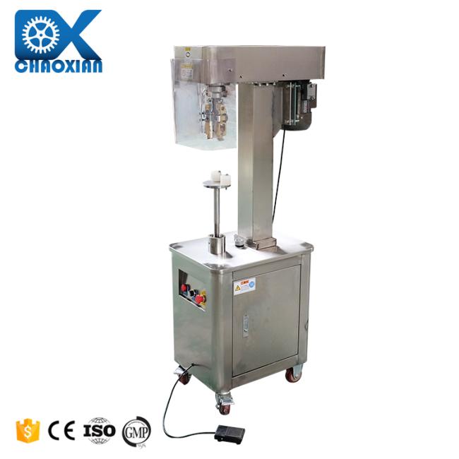 High Speed Semi Automatic Whisky ROPP Flip Top Closures Capping Screw Glass Bottle Cap Capper