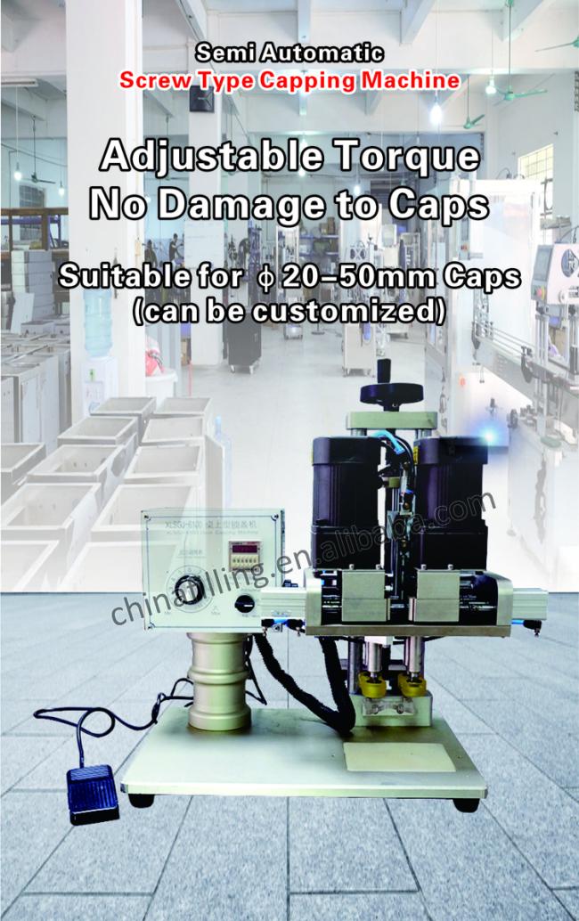 Manual Drum Trigger 20 Liter Jar Screw Cap Metal Capper Mineral Water Milk Bottle Capping Machine