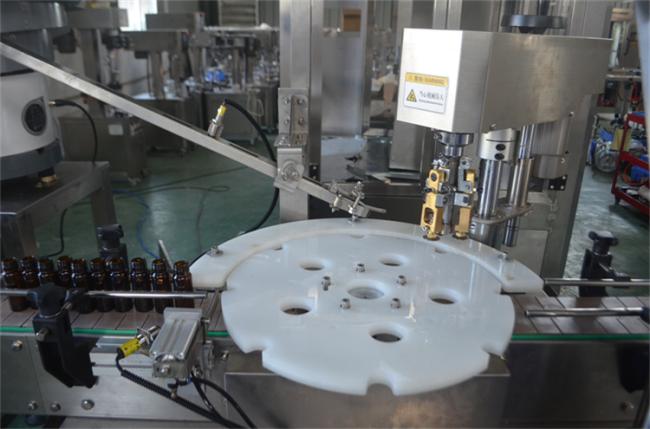Automatic Food Beverage Juice Beer Canola Oil Tin Cans Closing Sealing Vial Filling Capping Machine