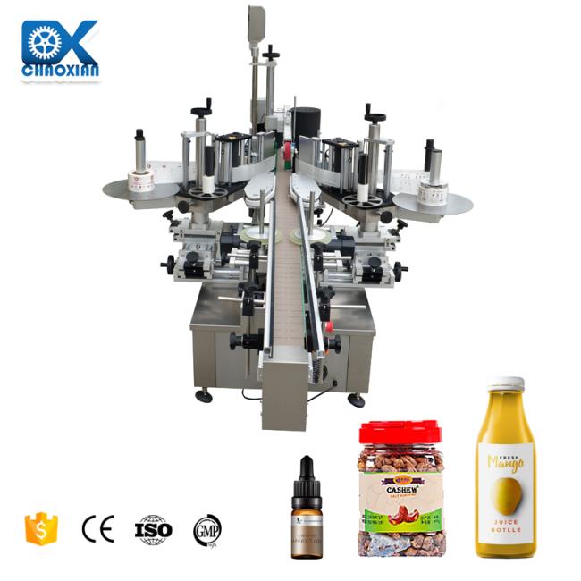 Two-Side Water Sachet Yogurt Wine Wrap Round Bottle Label Labeler Automatic Sticker Labeling Machine