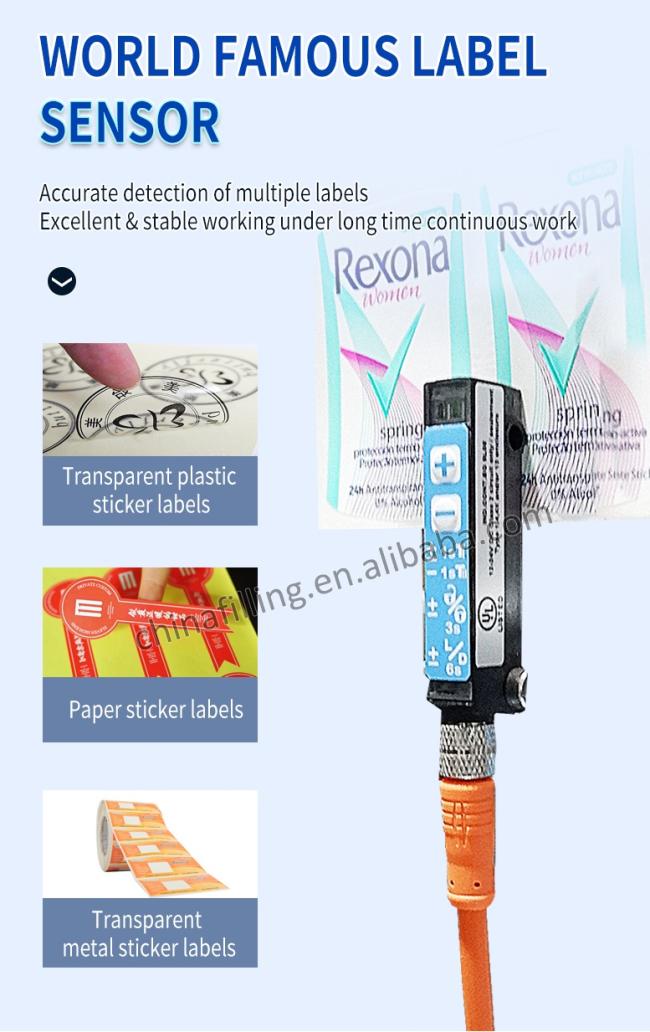 Tabletop Three Face Labeler Tinplate Can Adhesive Round Bottle Automatic Label Applicator Machine