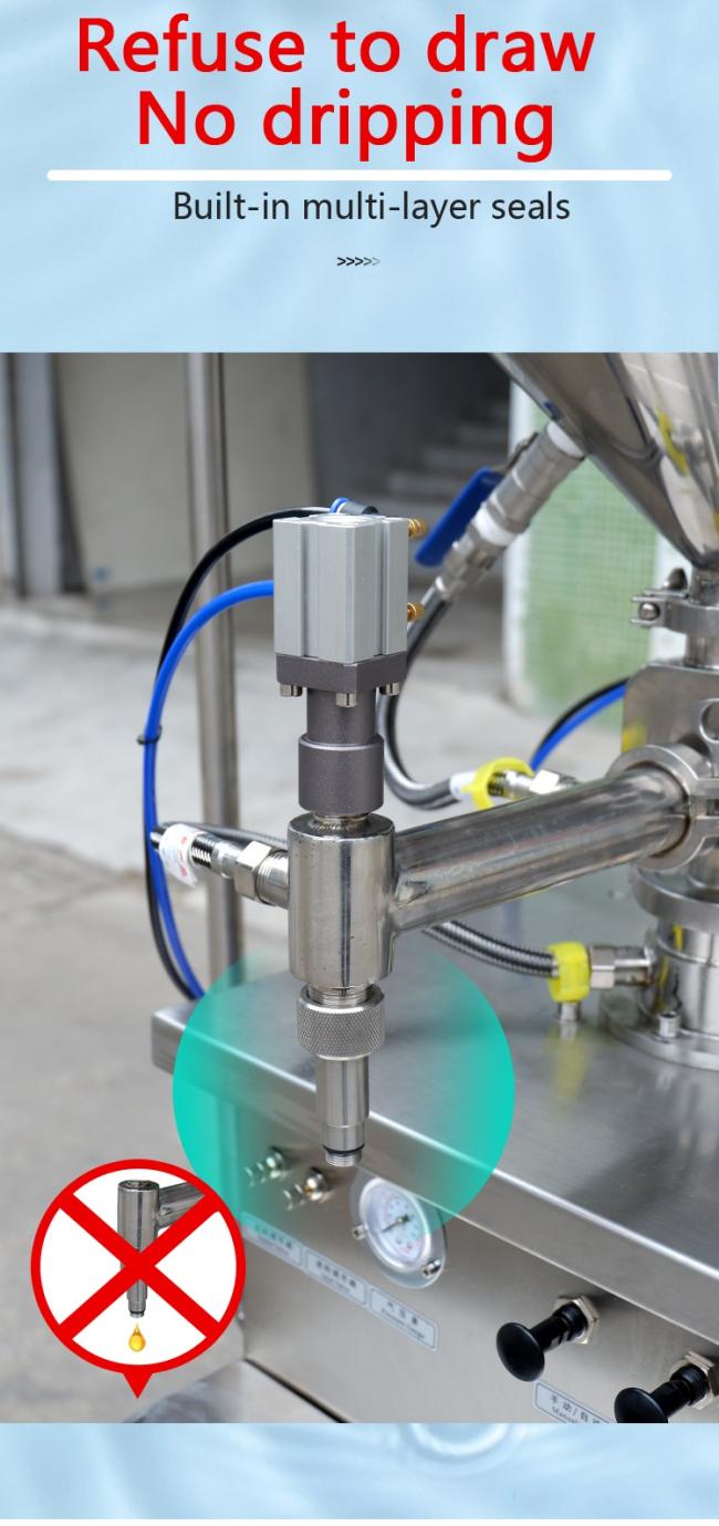 Semi Automatic Shea Butter Candle Liquid Filler With Mixer And Heater Filling Machine for Llip Gloss