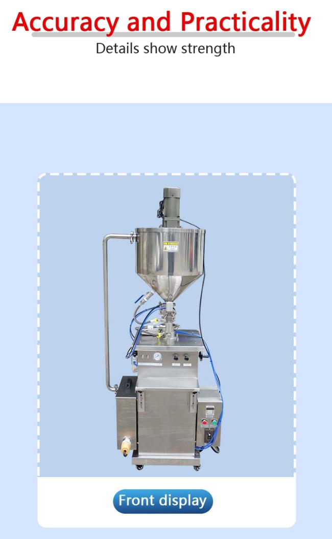 Semi Automatic Shea Butter Candle Liquid Filler With Mixer And Heater Filling Machine for Llip Gloss