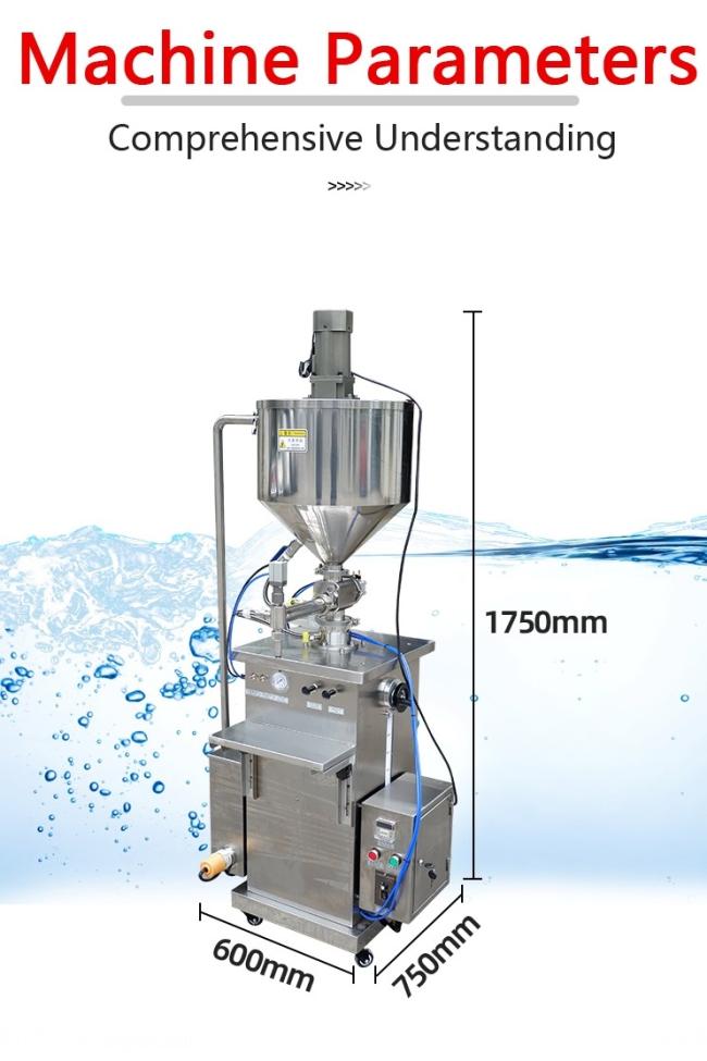 Semi Automatic Shea Butter Candle Liquid Filler With Mixer And Heater Filling Machine for Llip Gloss