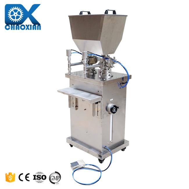 Double Head Pneumatic Semi Automatic Chemical Dispenser Self Fluid Paste Small Honey Filling Machine