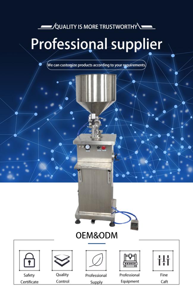 Manufacturer Sale Mason Jar Masala Mesin Kemasan Pasta Tomato Sauce Marble Paste Filling Machine