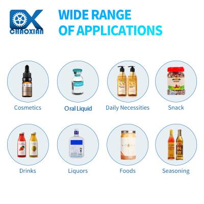 China Automatic Flat Round Drinks Supplements Pills Bottle Double Sides Labeler with Label Printer Machine for sale