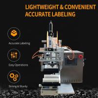 China Semi Automatic Flat Surface Labeling Machine for Bottles 20-200mm Length 220V 110V for sale