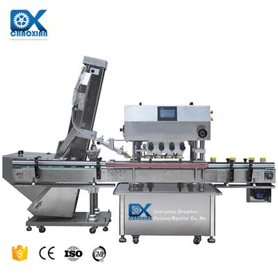 China High Speed Automatic Linear Advanced Drink Bottle Cap Capper Tighteners Press Caps Capping Machine for sale