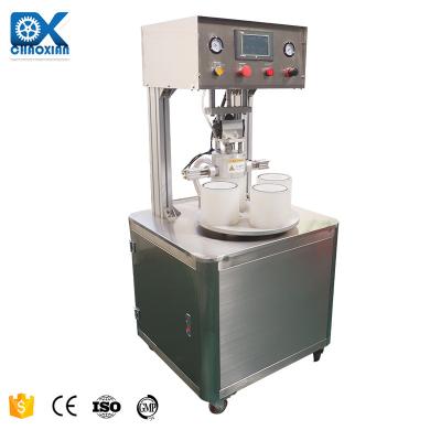 China Hot Spice Sauce Bottle Screw Cap Tinplate Lid Sealing System Semi Automatic Vacuum Capping Machine for sale