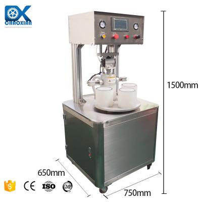 China Hot Spice Sauce Bottle Screw Cap Tinplate Lid Sealing System Semi Automatic Vacuum Capping Machine for sale