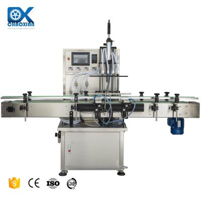 China Pure Apple Litchi Drink Ink Bottle Liquid Dosing Automatic Gravity Quantitative Filling Machine for sale