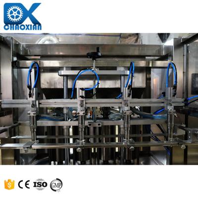 China Servo Motor Driven Coconut Oil thick Paste Ketchup Beverage Barrel Can Automatic Filling Machine for sale