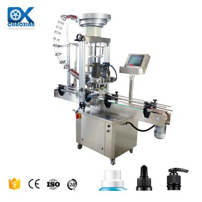 China Electric And Pneumatic Flower Tea Bottle Drink Lid Automatic Bottle Filling and Capping Machine for sale