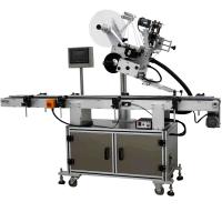 China Top Side Automatic Labeling Machine 25-45 PPM with ±1mm Accuracy for Bottles, Boxes and Containers for sale