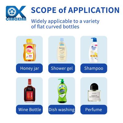 China High Quality Semi Automatic Shower Gel Wine Flat Bottle Surface Sticker Manual Labeling Machine for sale