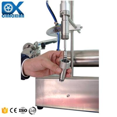 China 100-1000ml Automatic Salad Sauce Dressing Meat Paste Stand Up Semi Automatic Pouch Filling Machine for sale