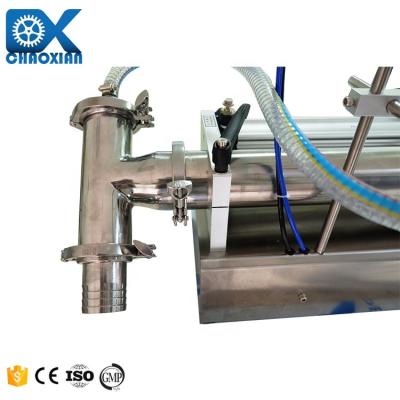 China 100-1000ml Automatic Salad Sauce Dressing Meat Paste Stand Up Semi Automatic Pouch Filling Machine for sale