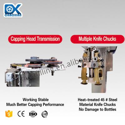 China CE Certificated Factory Direct Semi Automatic Ropp Plastic Screw Cap Wine Bottle Capping Machine for sale