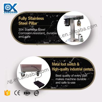 China CE Certificated Factory Direct Semi Automatic Ropp Plastic Screw Cap Wine Bottle Capping Machine for sale