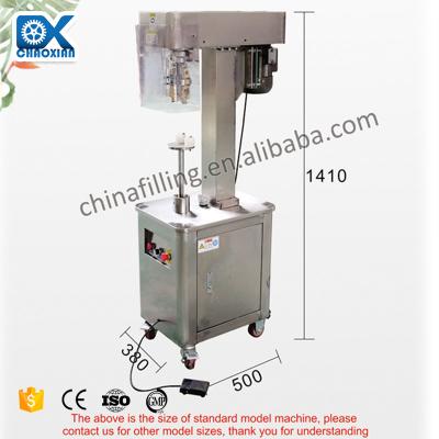 China CE Certificated Factory Direct Semi Automatic Ropp Plastic Screw Cap Wine Bottle Capping Machine for sale
