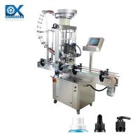 China Automatic Screw Capping Machine with Cap Feeder 220V 1800-2400 BPH for Plastic Bottles for sale