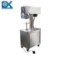 China Semi-Automatic Pneumatic Bottle Cap Sealer 600-1200 BPH for Glass Bottles 50-130mm for sale