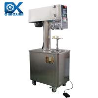 China Semi-Automatic Pneumatic Bottle Cap Sealer 600-1200 BPH for Glass Bottles 50-130mm for sale