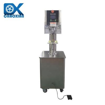 China Semi Automatic Mini Super Smart Portable Hand Plastic Container Bottle Cap Tin Cap Sealing Machine for sale