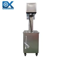 China Semi Automatic Can Sealing Machine 600-1200bph 400W for Plastic Bottle Tin Cap for sale