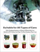China Semi Automatic Can Sealing Machine 600-1200bph 400W for Plastic Bottle Tin Cap for sale