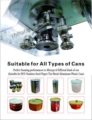 China Semi Automatic Mini Super Smart Portable Hand Plastic Container Bottle Cap Tin Cap Sealing Machine for sale