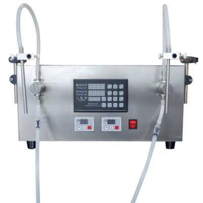 China Double Heads 75Ml 100Ml 200Ml Electric Magnetic Pump Oral Liquid Mineral Water Bottling Machine for sale