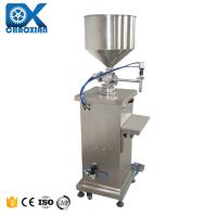 China Semi Auto Single Head Piston Filling Machine 100-1000ml for Paste Liquid for sale