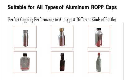 China Ampoule Pepper Irregular Shape Glass Bottle Sealing Machine ROPP Cap Sealing Machine Manual for sale