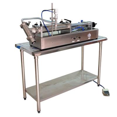 China Manual Desktop Piston Pump Lotion Cream Lemonade Detergent Liquid Hand Sanitizer Filling Machine for sale