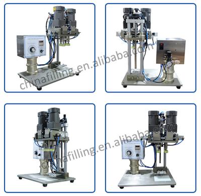 China Semi Auto Pipette Electric Handheld Roller Pump Dispenser Flip Top Bottle Cap Closing Machine for sale