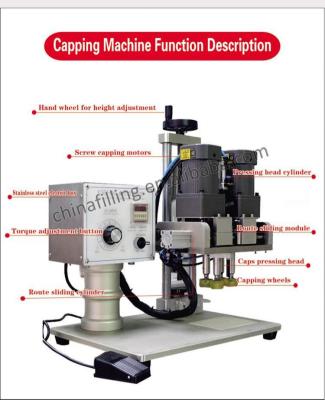 China Semi Auto Pipette Electric Handheld Roller Pump Dispenser Flip Top Bottle Cap Closing Machine for sale