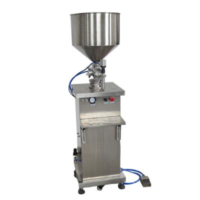 China Semi Auto Vertical Thick Jam Bottle Canned Tahini Paste Sachet Sesame Sauce Weight Packing Machine for sale