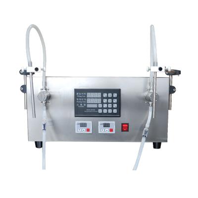 China Small Volume Water Pack Portable Control Spray Bottle Suction Double Head Liquid Filling Machine for sale