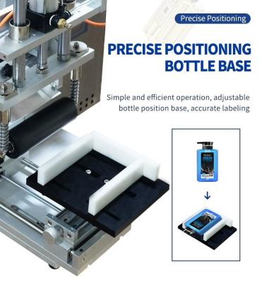China Double Roll 2 Side Liquid Drinking Dropper Bottle Sticker Semi Automatic Pouch Label Applicator for sale