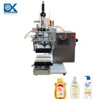 China Semi Automatic Flat Surface Labeling Machine 220V 50-60Hz for Bottles Jars Cans for sale