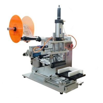 China Semi Automatic Container Paper Stickers Pasting Bottles Label Applicator Machine for Flat Surfaces for sale